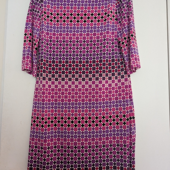 Donna Morgan | Dresses | Donna Morgan Pink And Black Sheath Dress With ...